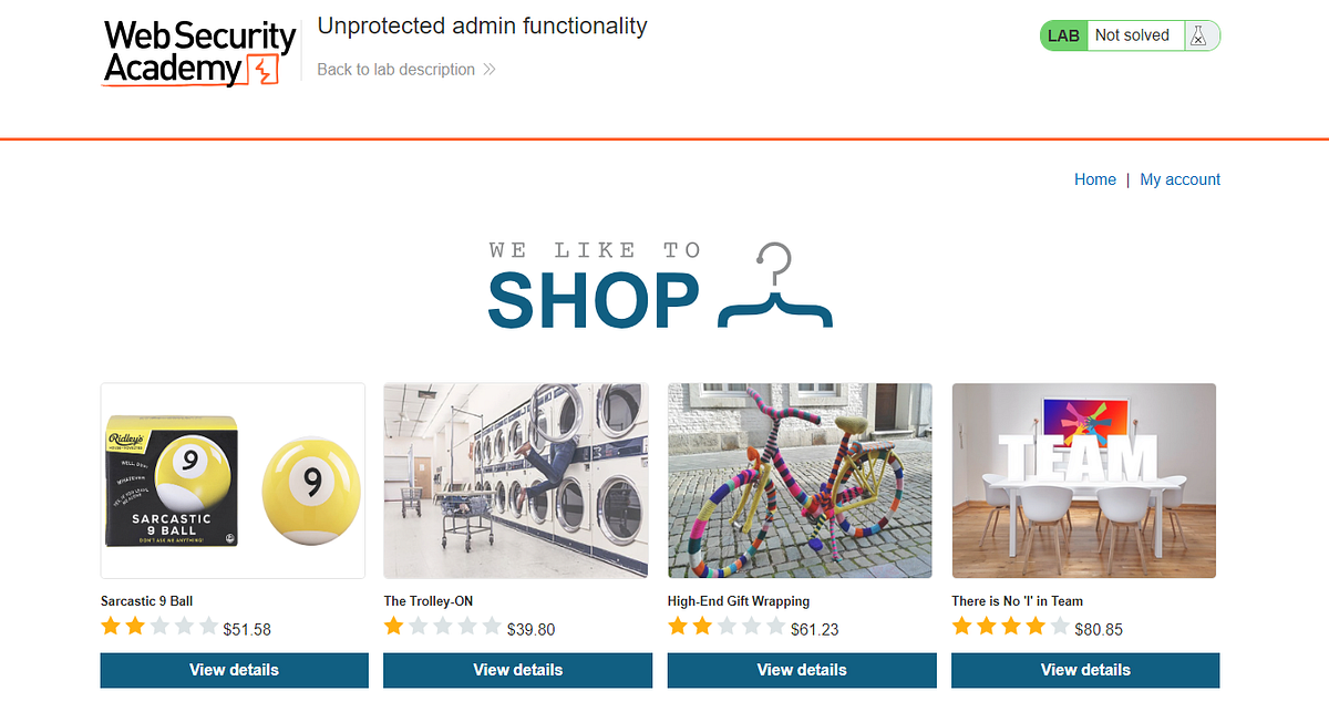 Portswigger Web Security Academy Lab: Unprotected Admin Functionality | by Jaebarnett | Medium