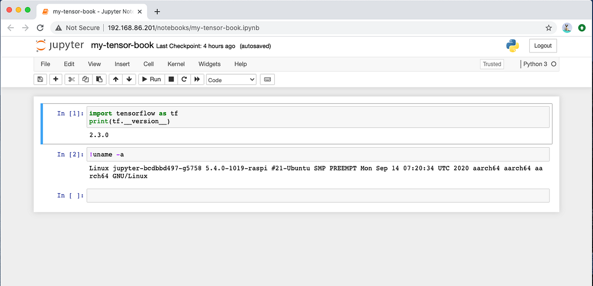 Jupyter + Tensorflow on Raspberry Pi’s K8s | The Startup