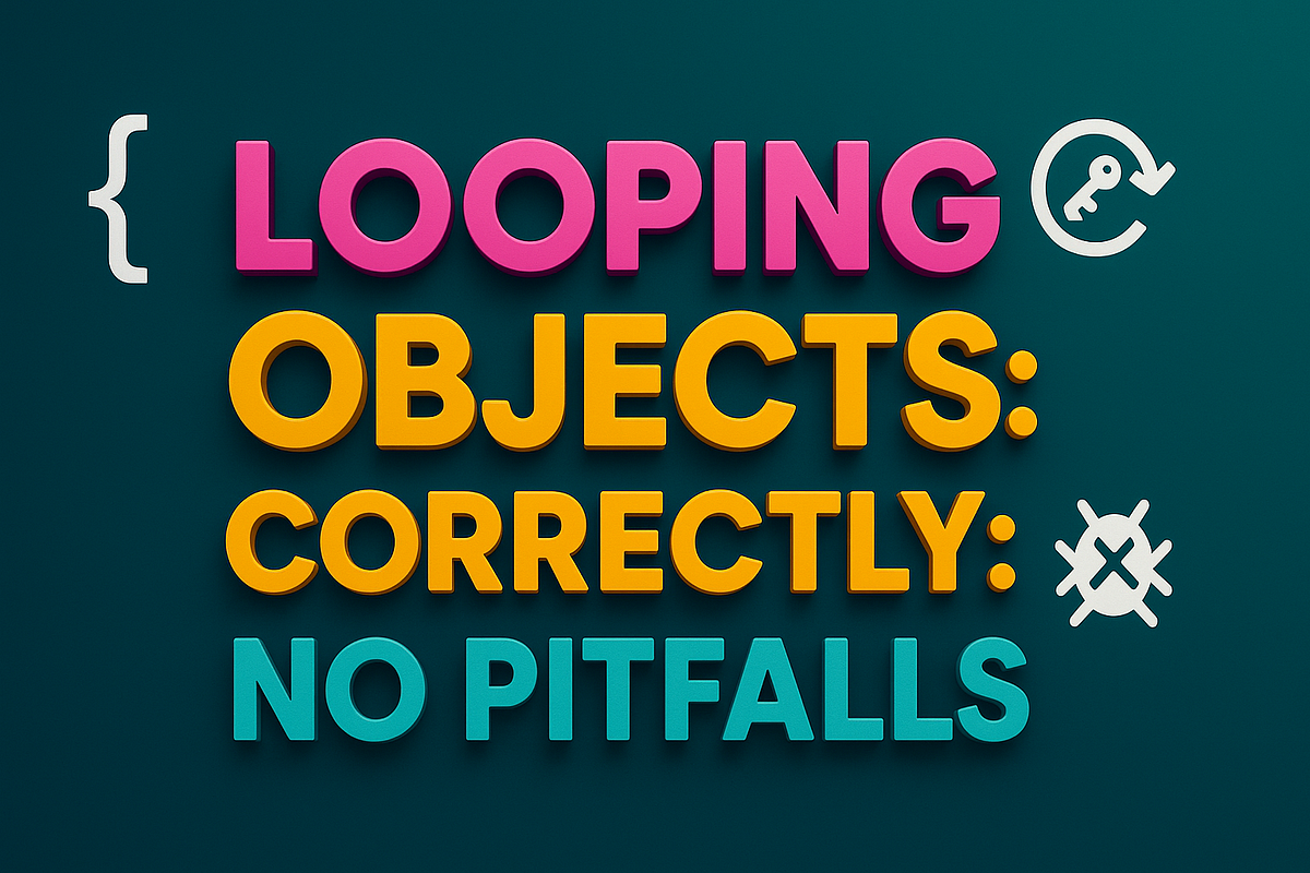 Looping Objects Correctly: No Pitfalls | by CodeByUmar | JavaScript in Plain English