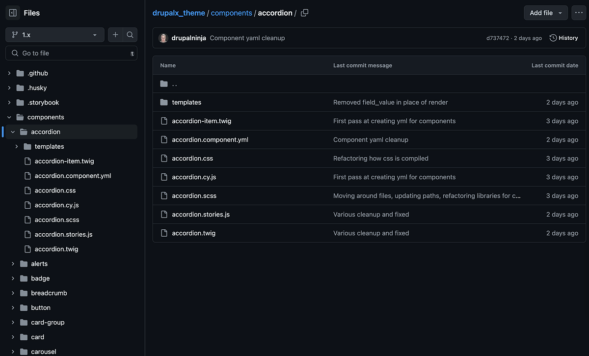 Introducing Single Directory Components to DrupalX Theme Starter | by Jay Callicott | Medium