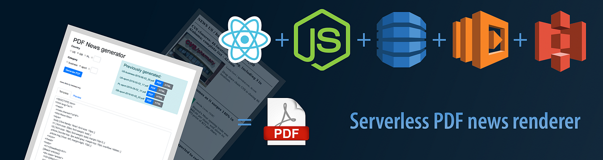 Serverless PDF news renderer in Node.js | by Miron Machnicki | Medium