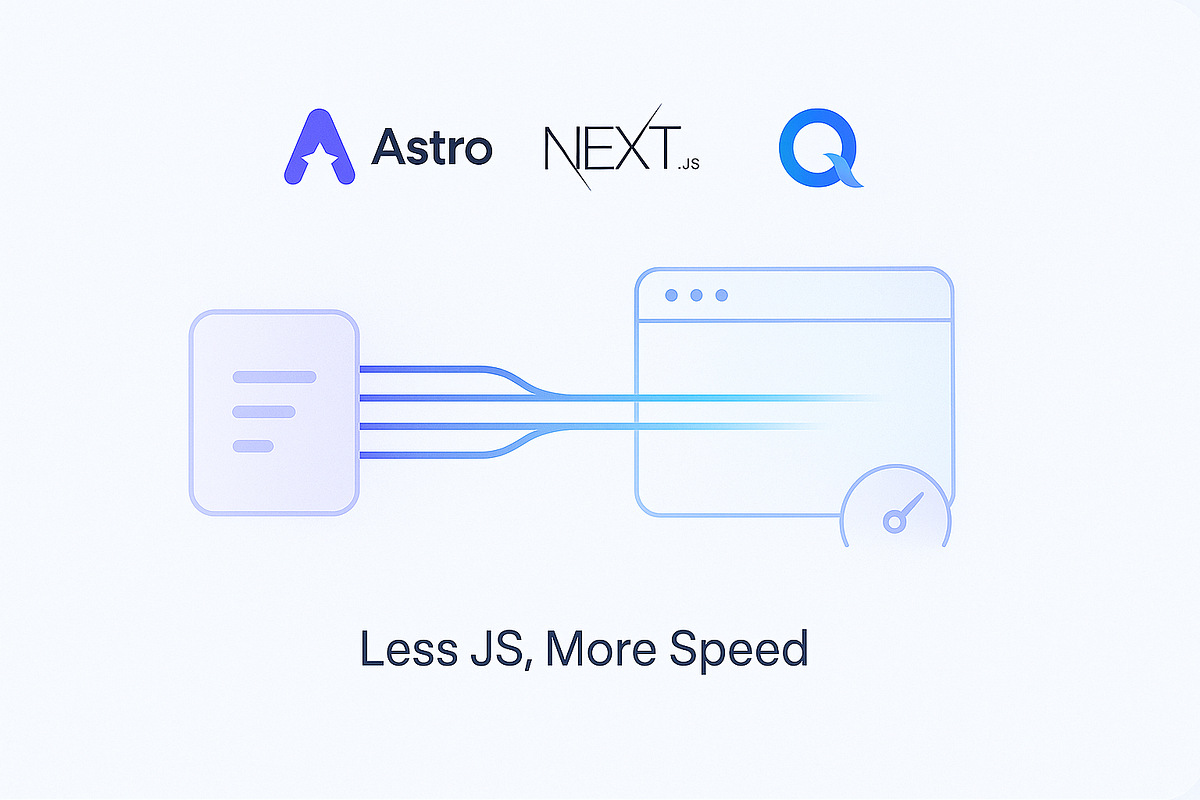 Astro vs Next vs Qwik: The Less-JS Play | by Hash Block | Sep, 2025 | Medium