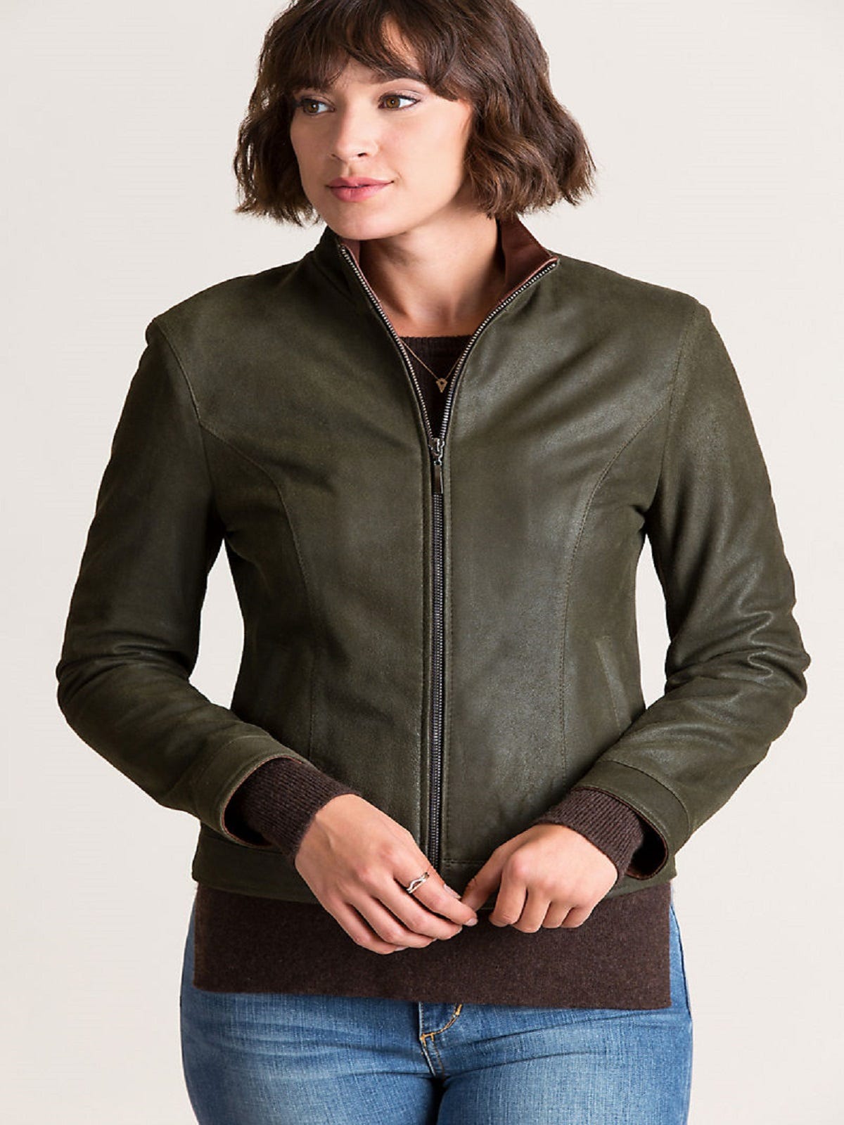 Dark Green Leather Jacket. Executive Look With Dark Green Leather… | by ...