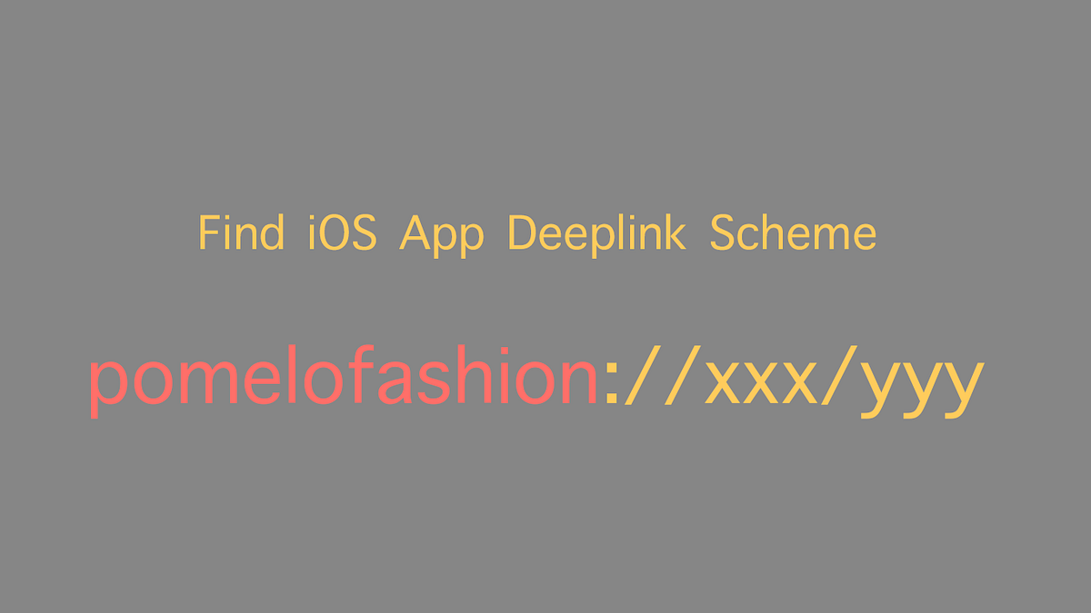How to find Deeplink scheme of any iOS application | by Punyapat Sessomboon | Medium