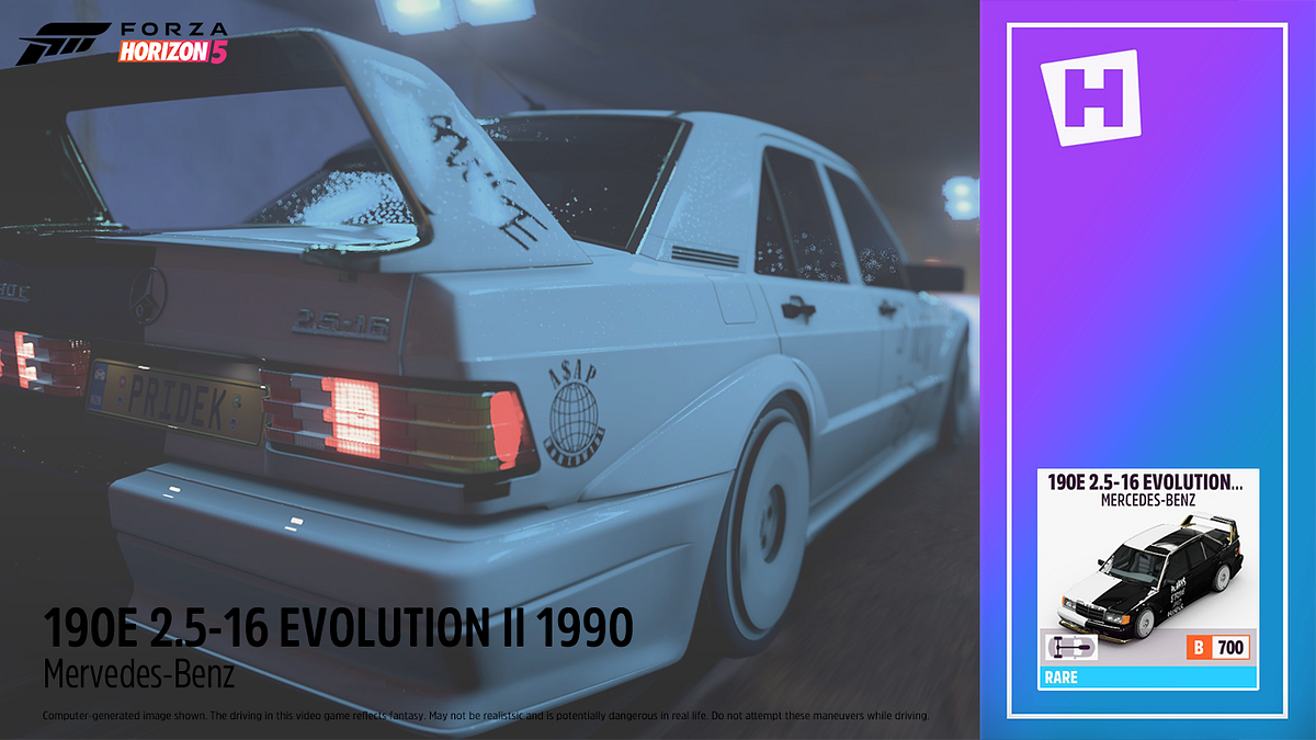 A$AP Rocky’s, Mercedes-Benz 190E 2.5–16 Evolution II, all four ...