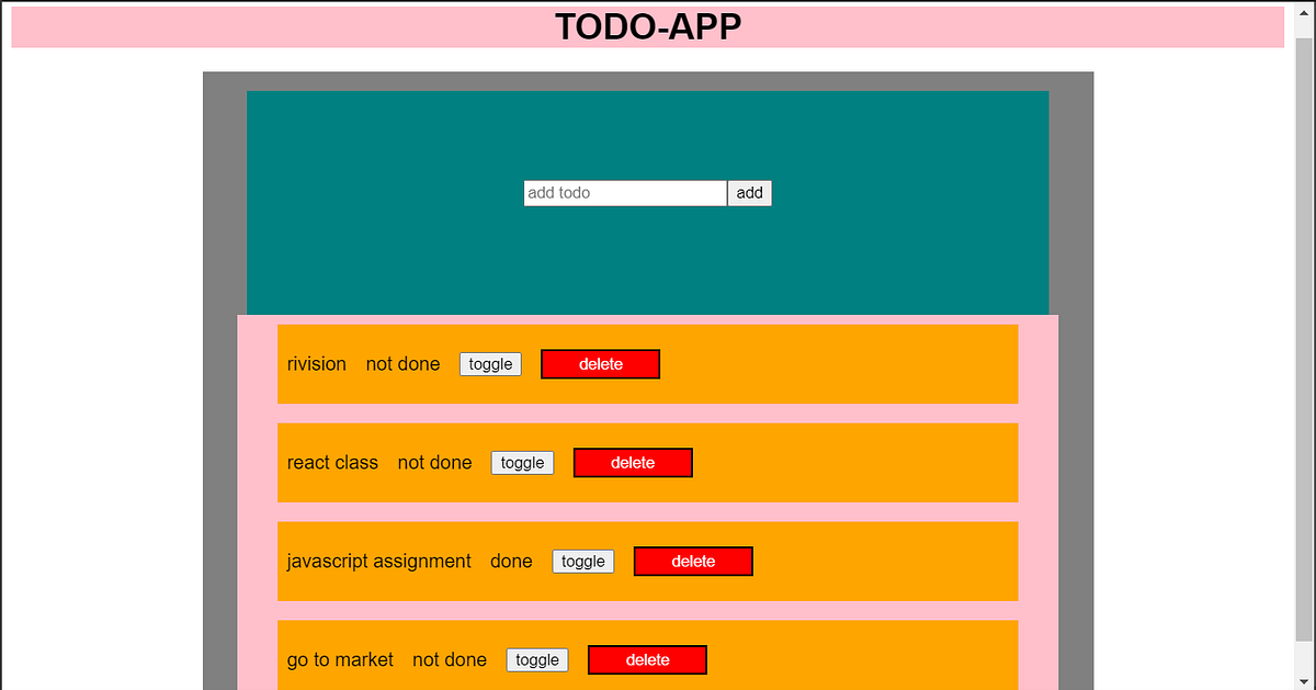How to Build a Todo App. Hello readers! This is the first time I… | by ...
