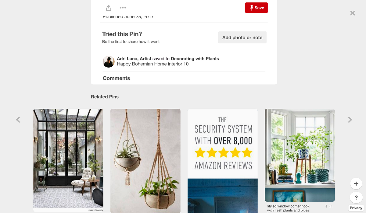 Pinterest’s Related Pins Header is “Lost” | by UX Design Faux Pas | Medium