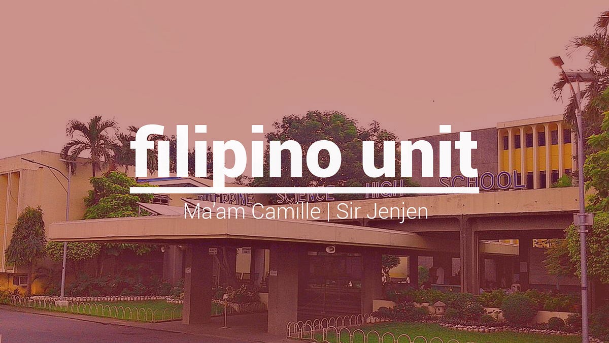 New Teachers: Filipino Unit. This academic year, we welcome two new ...