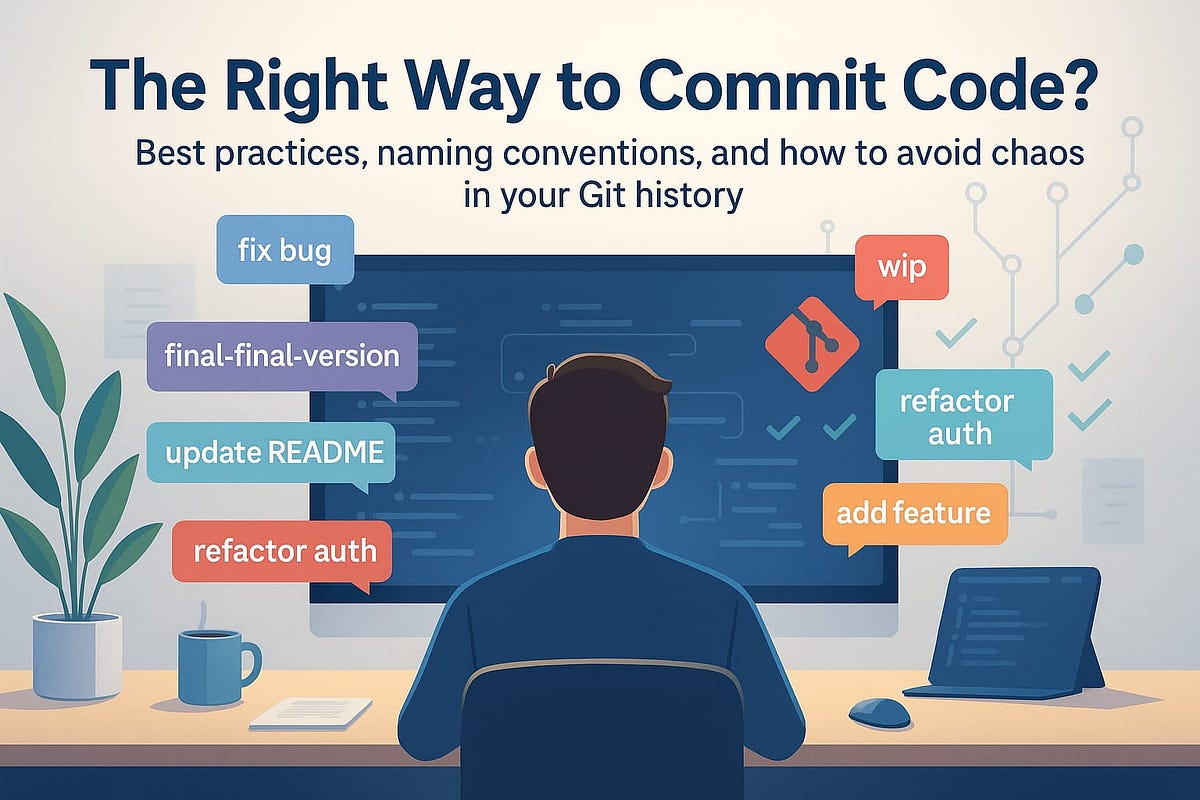 The Right Way to Commit Code ? How to write commit messages | by Sanjeevani Bhandari | Jul, 2025 ...