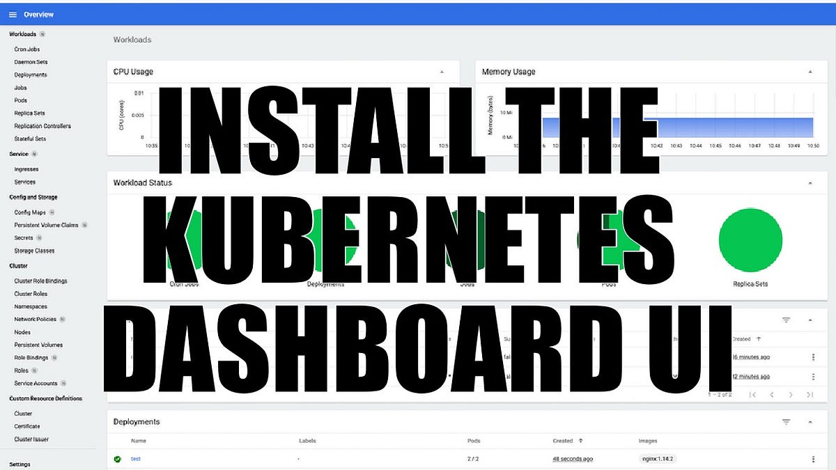 Install the Kubernetes Dashboard UI | by Mike Vincent | Medium