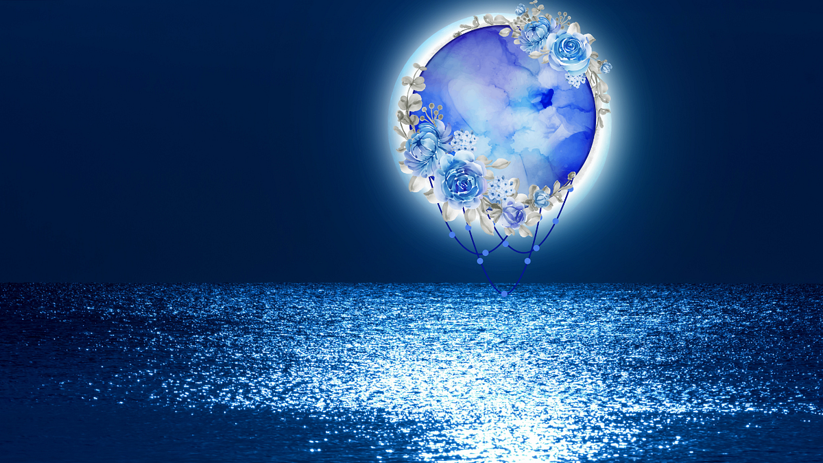 By the Light of the Blue Moon - Write Under the Moon - Medium