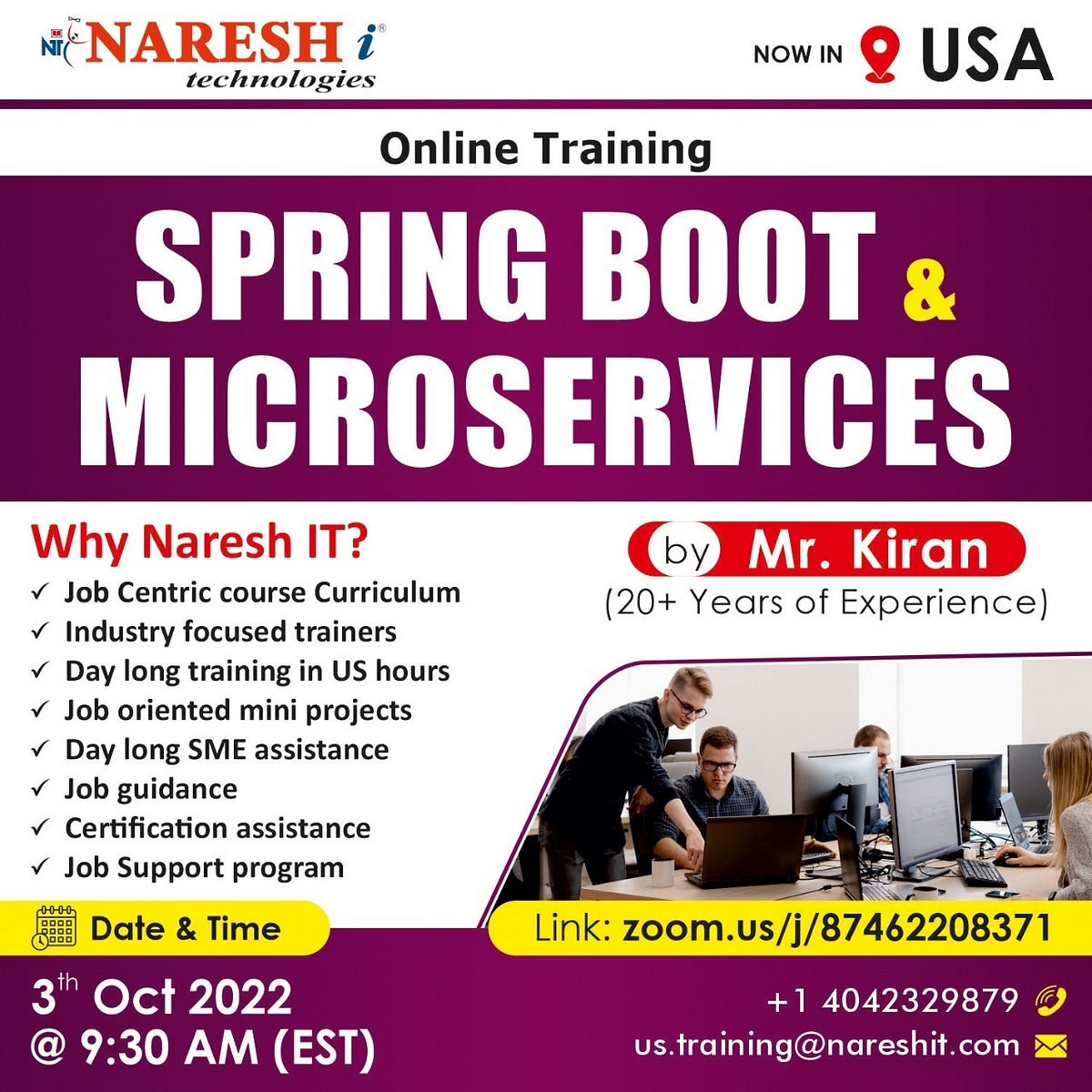 Best Springboot & Microservices Online Course in Texas Texas-NareshIT - Samuel NareshIT - Medium