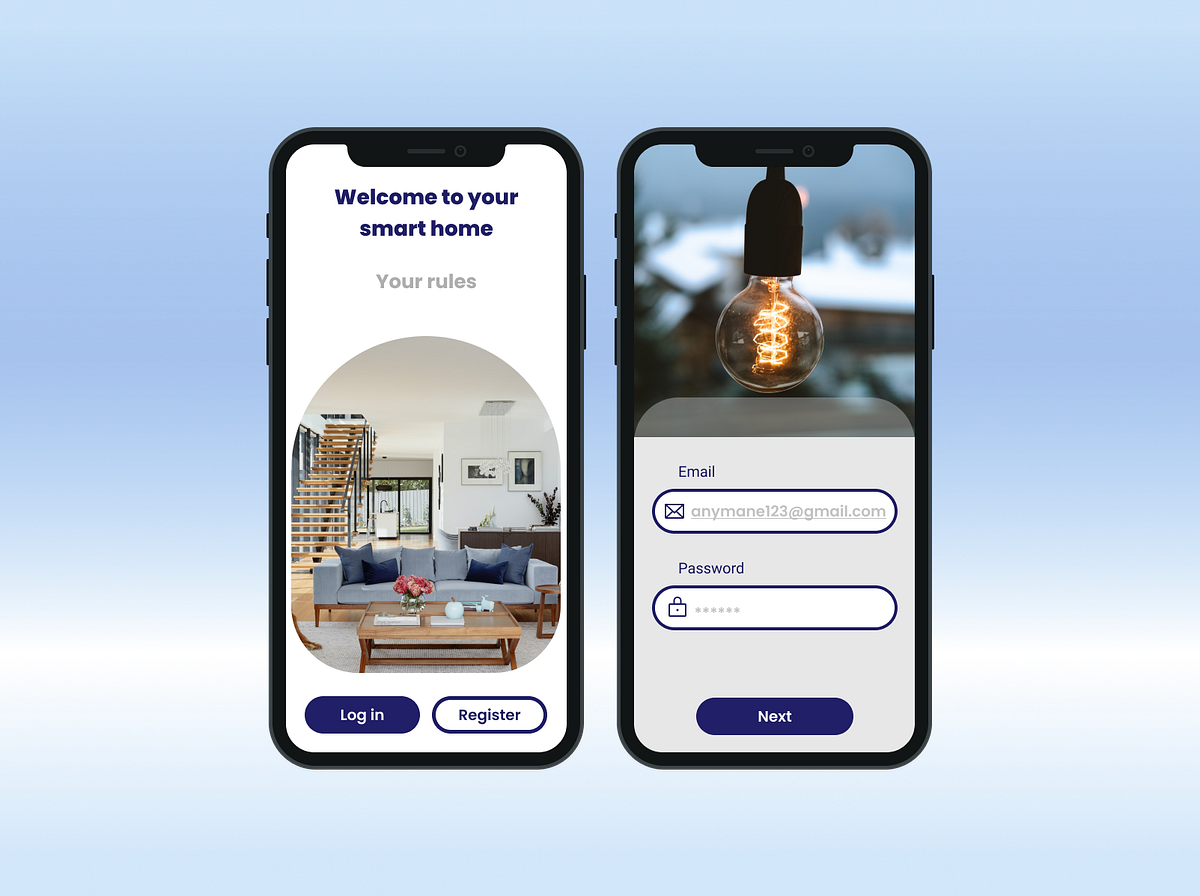Sign up page for a smart home - Carolina .Loureiro - Medium