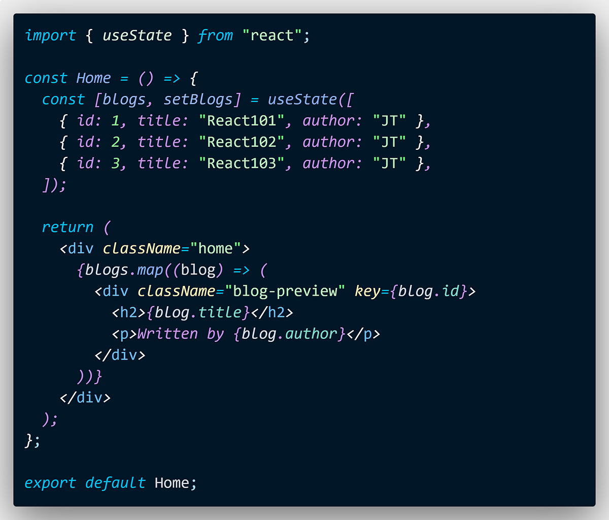 1 You Can Render Lists With Map Method 2 Generally The Key Should Be A Unique Id