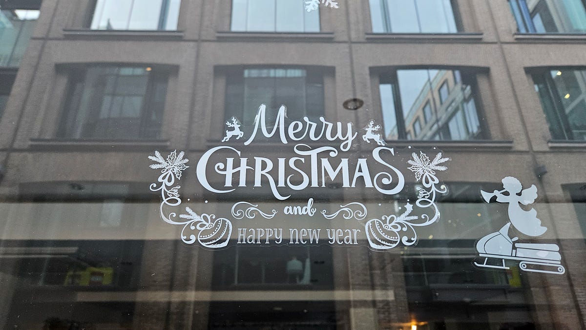 Merry Christmas Window Sign