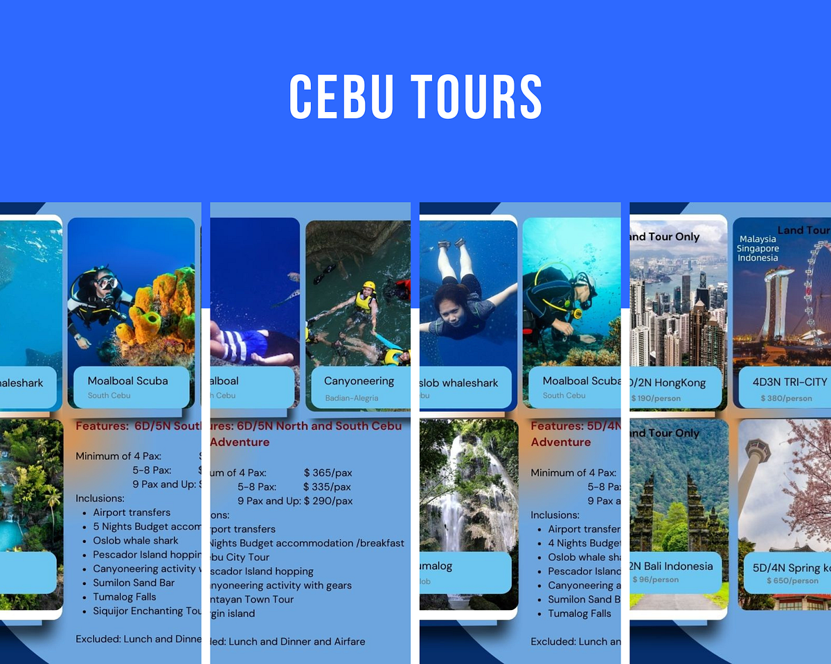 From Beaches to Mountains: Cebu Tours for Every Adventure | by AREE ...