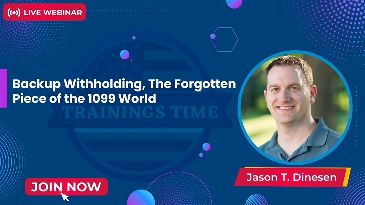 1099-NECBackup Withholding, The Forgotten Piece of the 1099 World | by ...