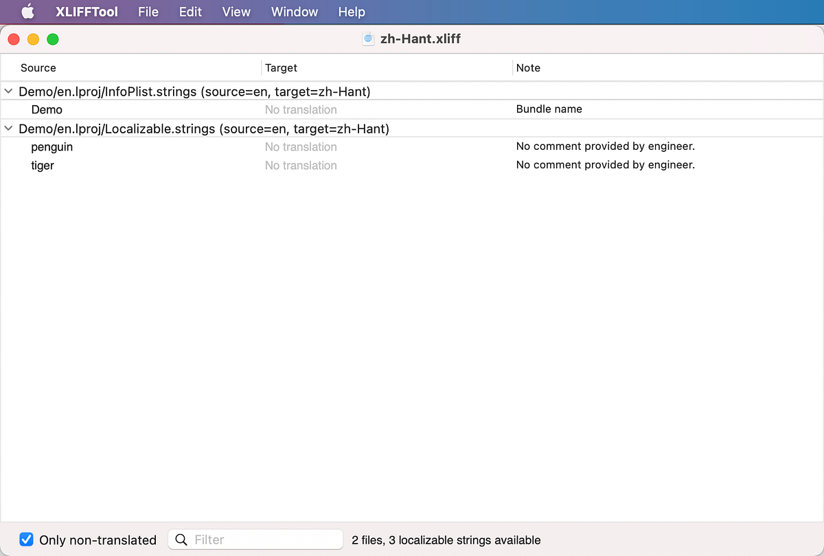 方便編輯 xliff 檔的 XLIFFTool. 從 Xcode 13 開始，我們可以方便地從 xcloc 設定 iOS App… | by 彼得潘的 iOS App Neverland ...