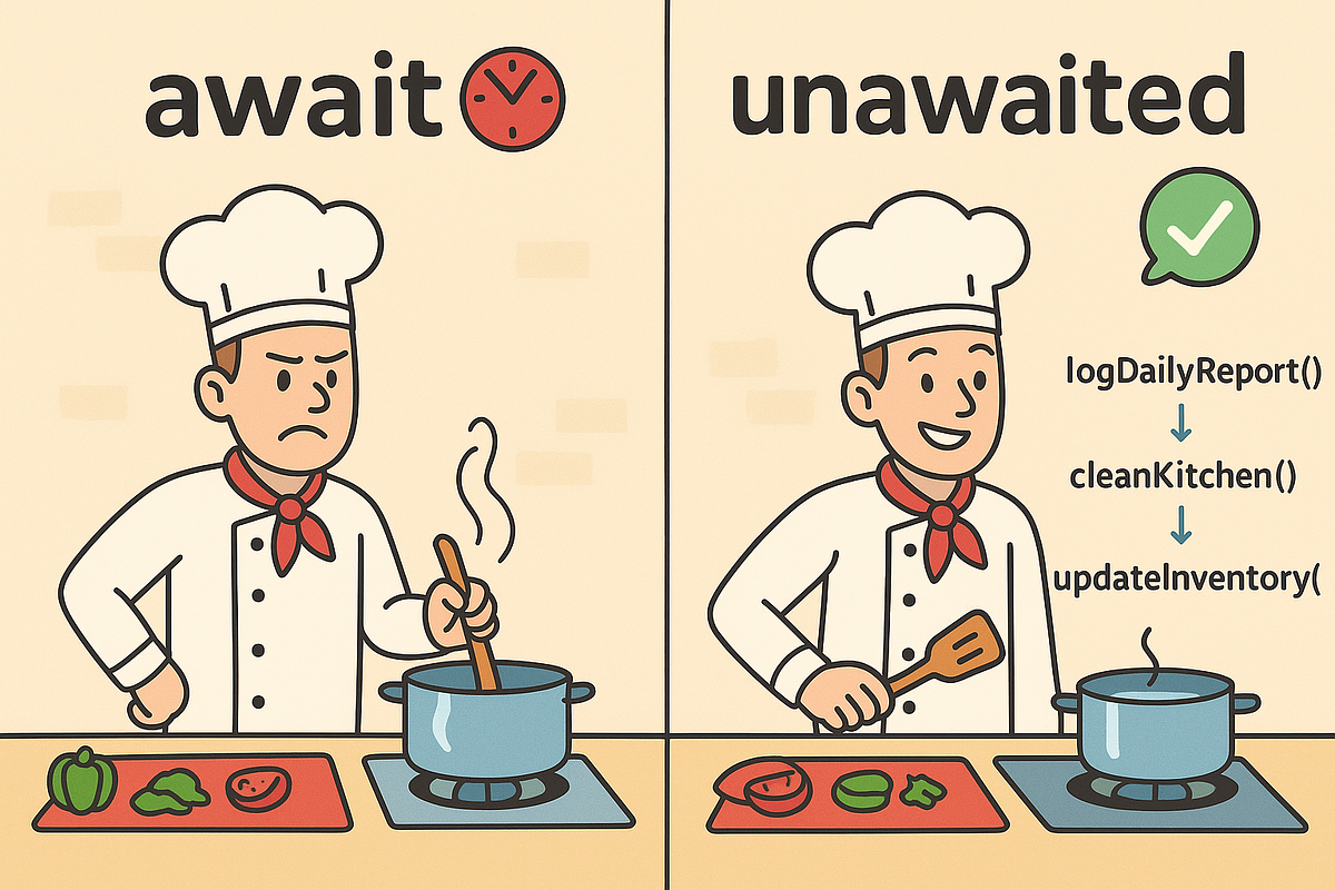 Flutter’s await vs unawaited: Explaining Async Like You're 5 | by Navid ...