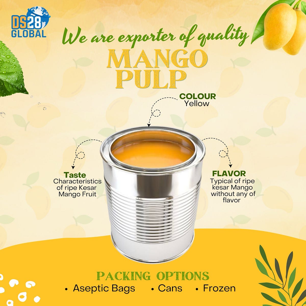 DS28 Global: The Best & High-Quality Mango Pulp Exporter in Gurugram ...