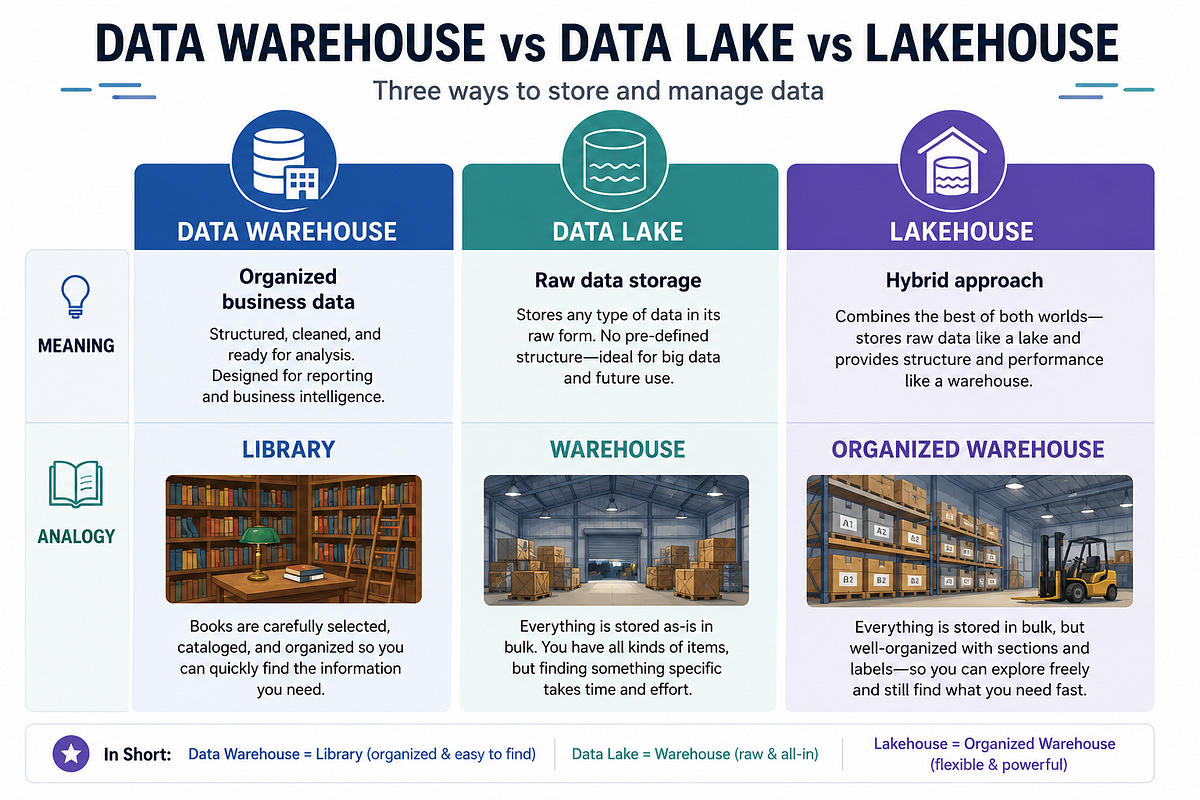 Data Lake, Data Warehouse, and Lakehouse: Understanding the Lingo ...