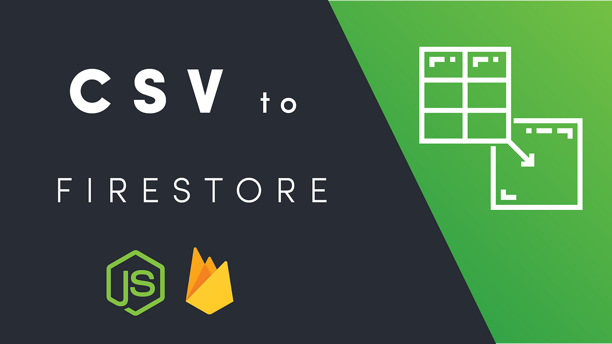 Step-by-step instructions for importing CSV data into Firestore | by Nic Chong | Level Up Coding