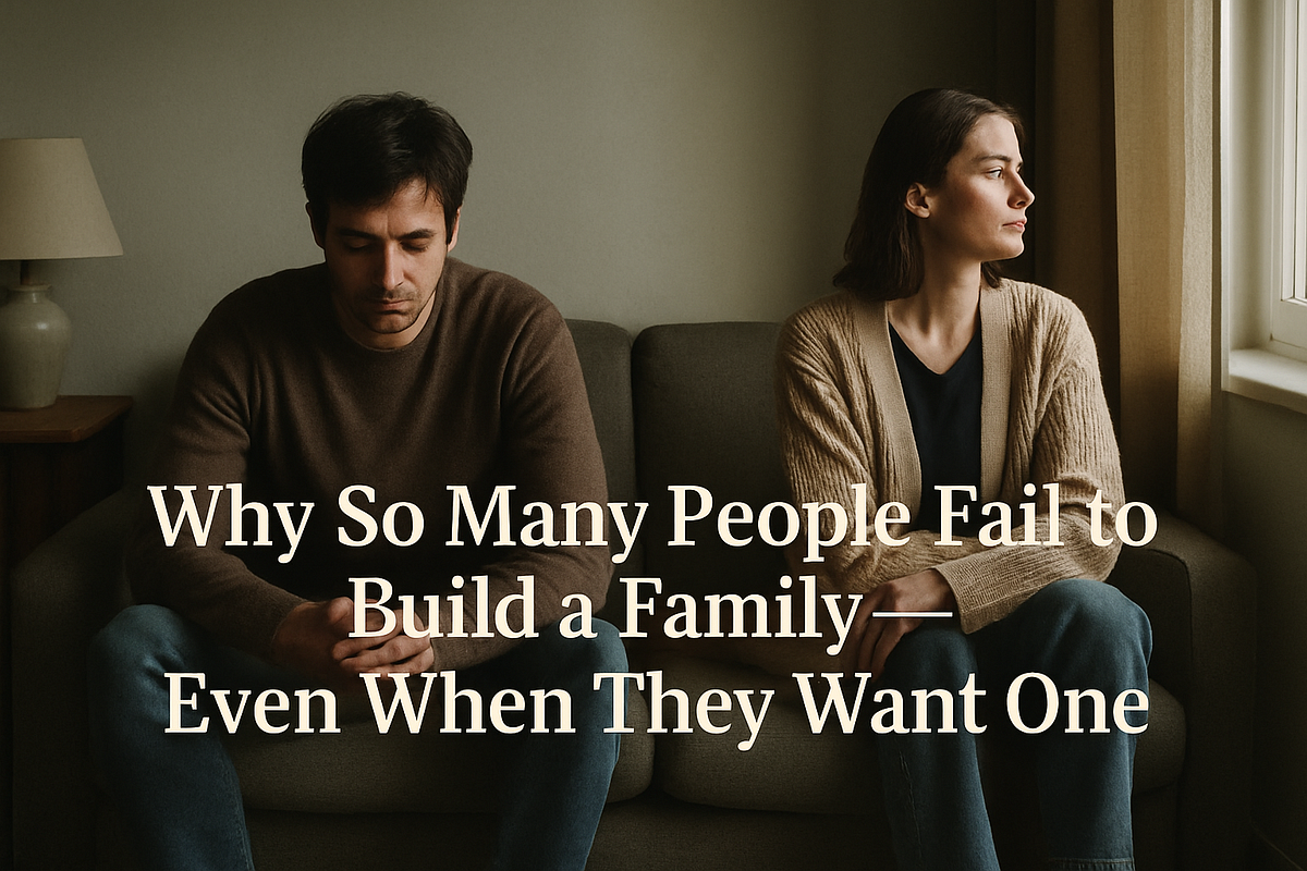 Why So Many People Fail to Build a Family, Even When They Want One | by ...