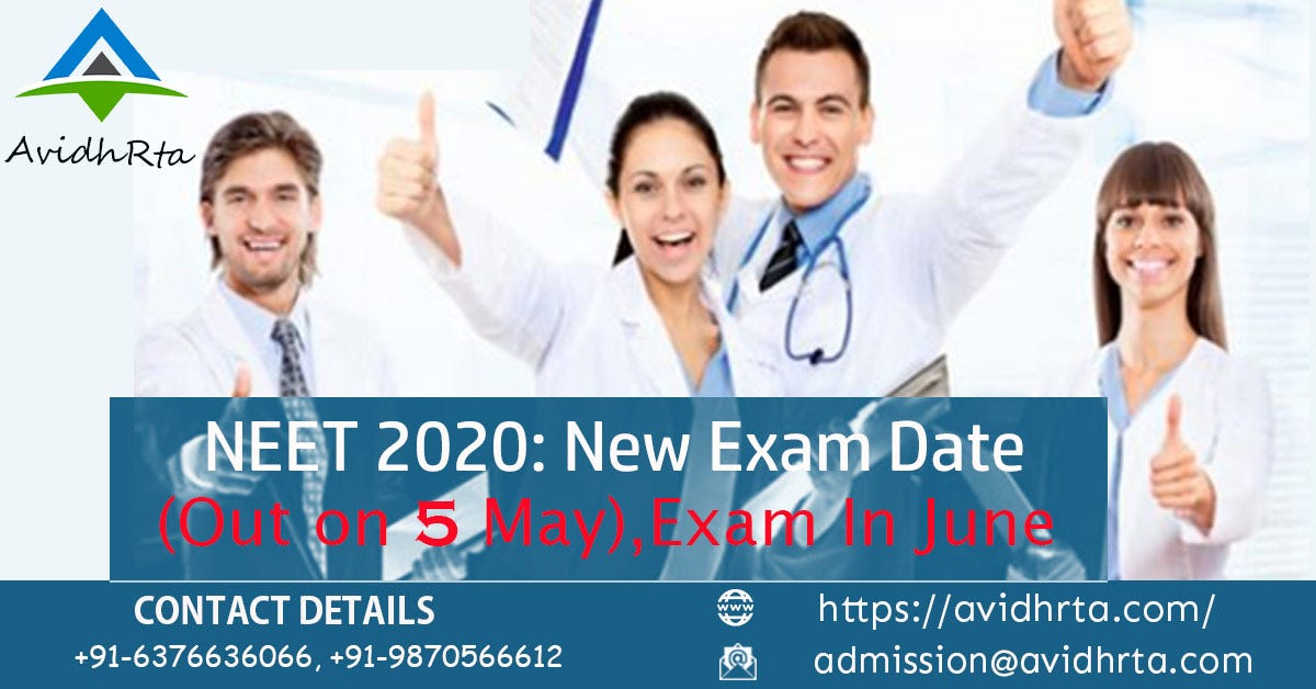 Neet UG 2020. NEET UG exam is conducted by National… | by Avidhrta ...