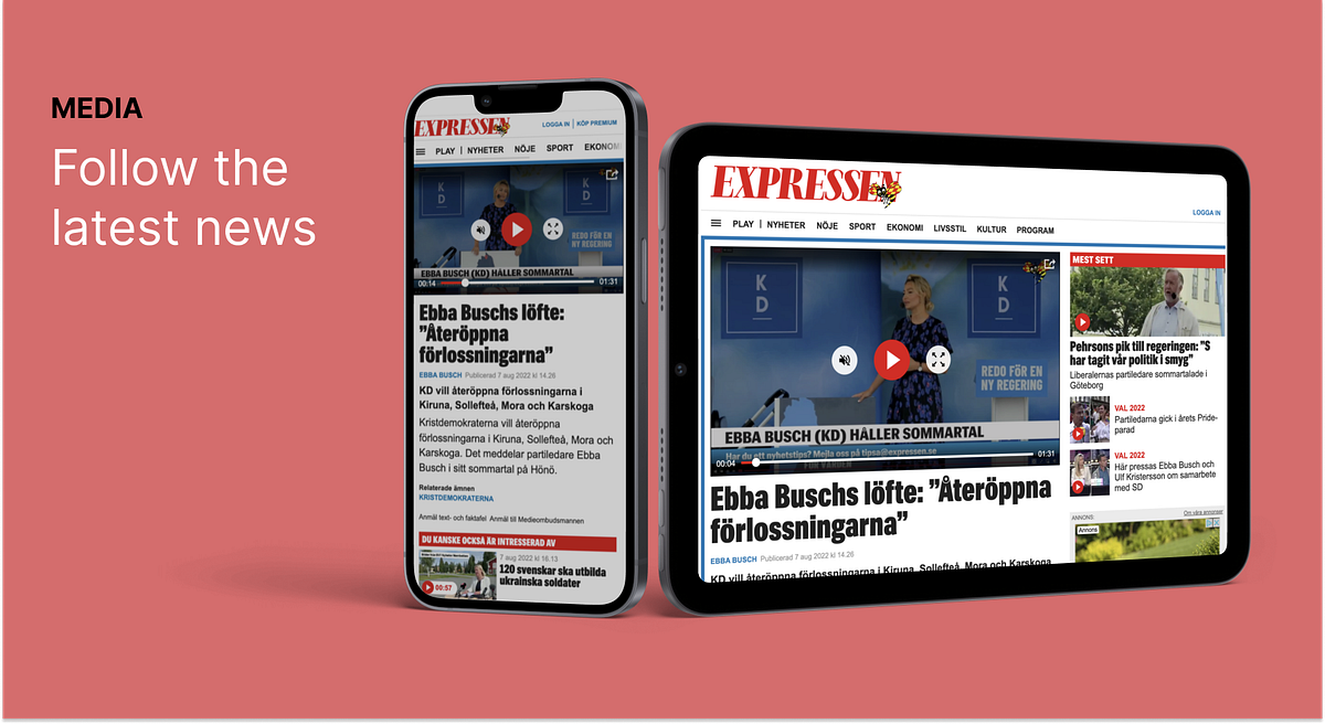 Expressen Play. A news service for users who request… | by Peter Hofer ...