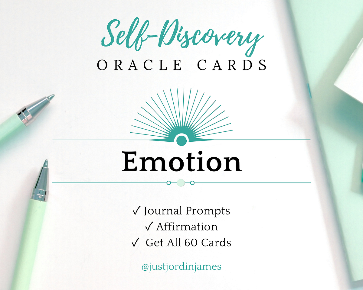 Emotion: Self-Discovery Oracle Card | by Jordin James | Just Jordin ...