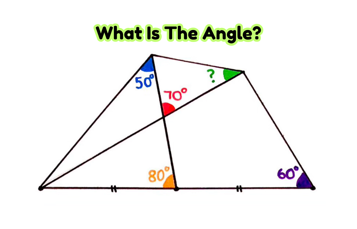 Can YOU Find The Angle? This One Actually Challenged Me! | by BL | Math ...