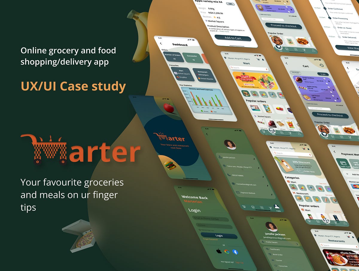 Title: Marter Grocery and Food Delivery App Design Case Study ...