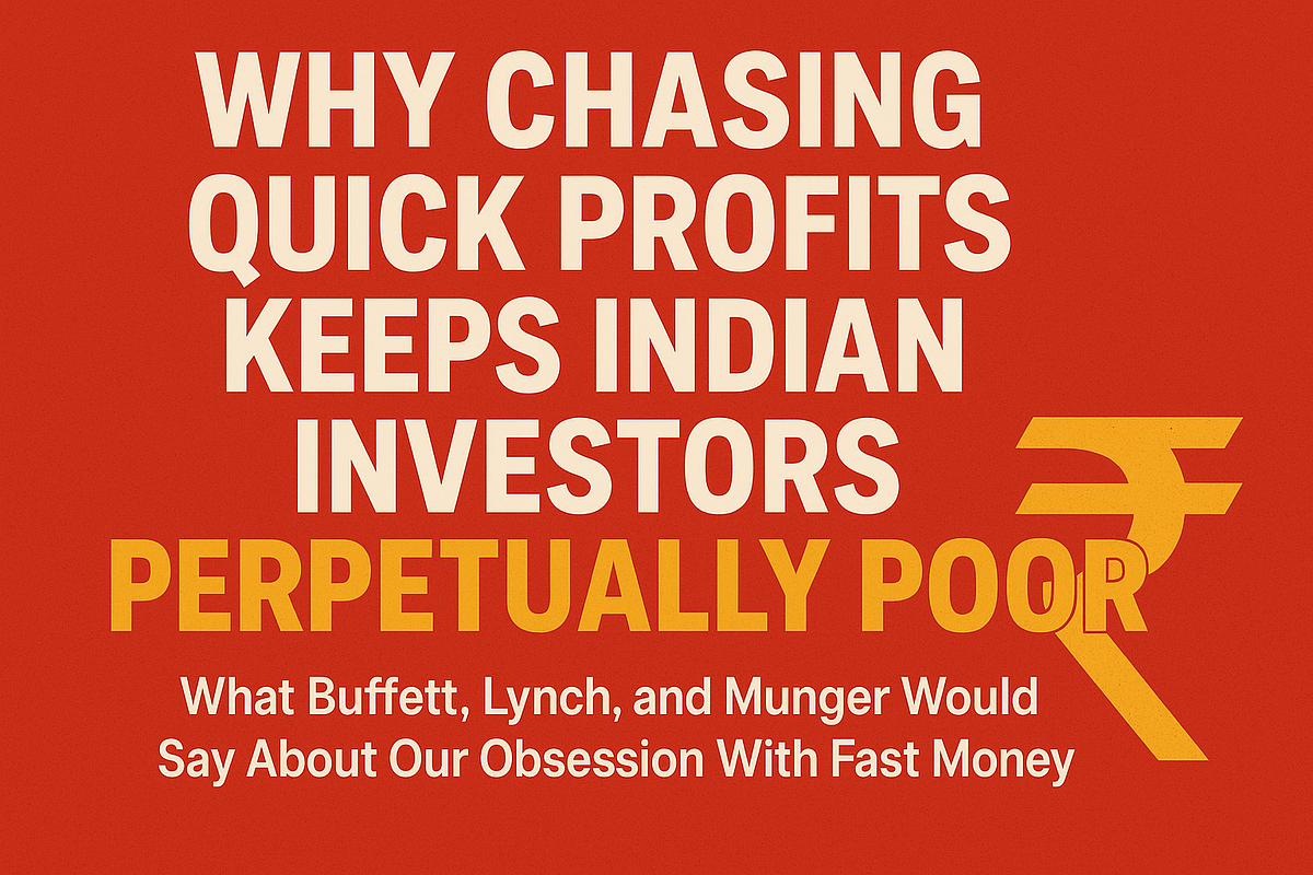 Why Chasing Quick Profits Keeps Indian Investors Perpetually Poor | by ...