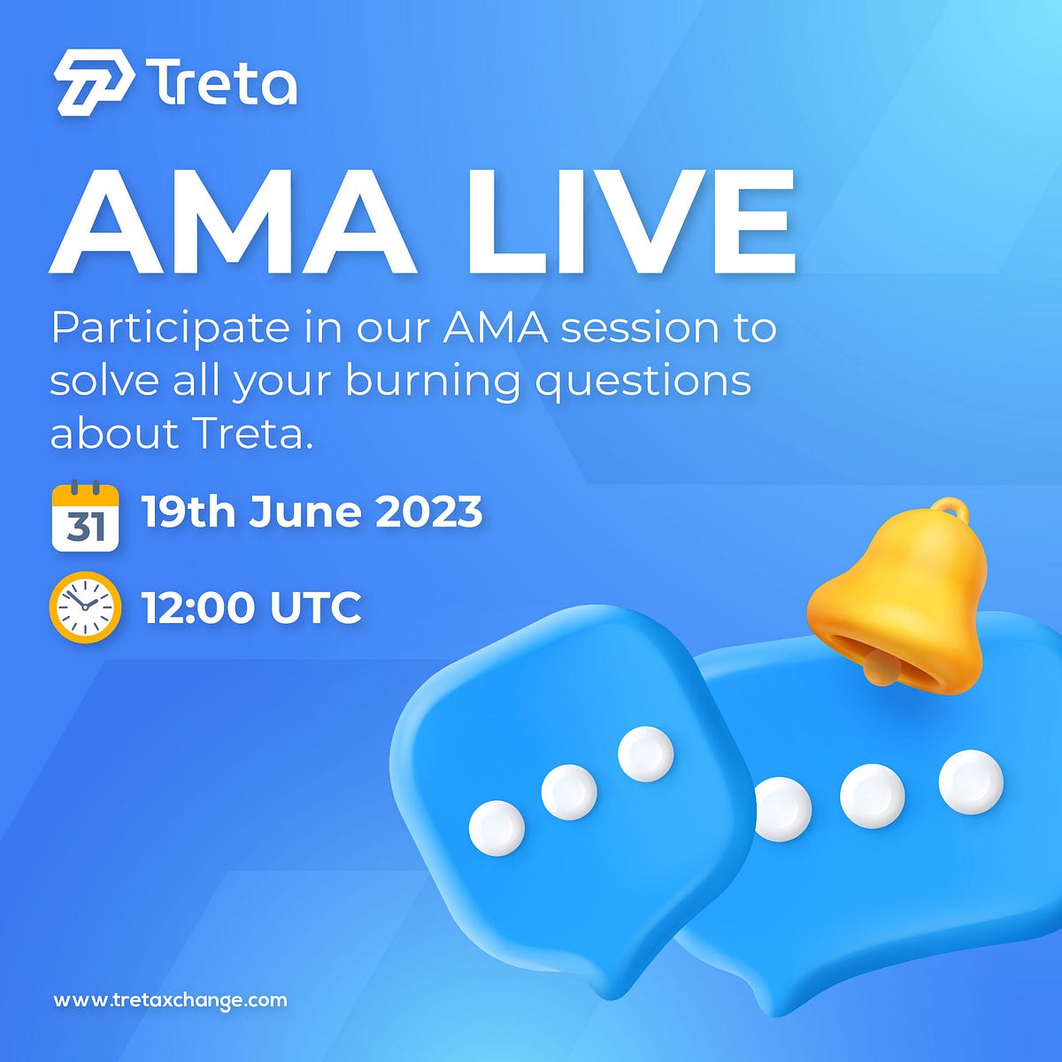 AMA Announcement. ATTENTION TRETARIANS‼️ | by Treta Exchange | Jun ...