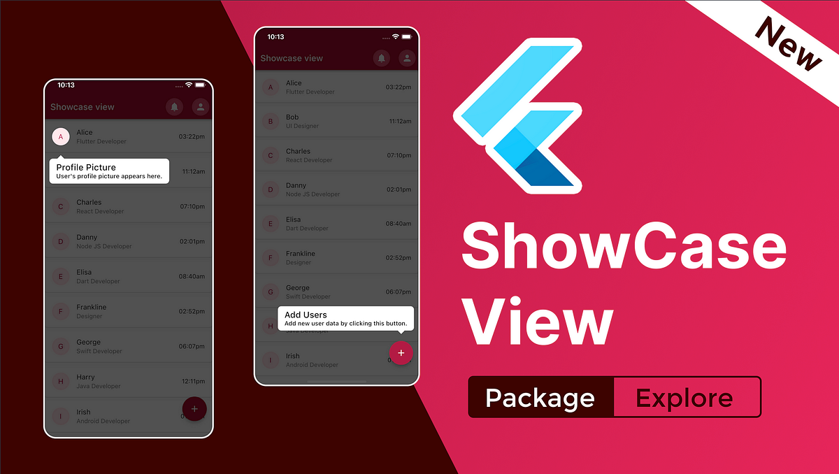 Showcase view in Flutter. In this article we will discuss about… | by Vijay R | vijaycreations ...