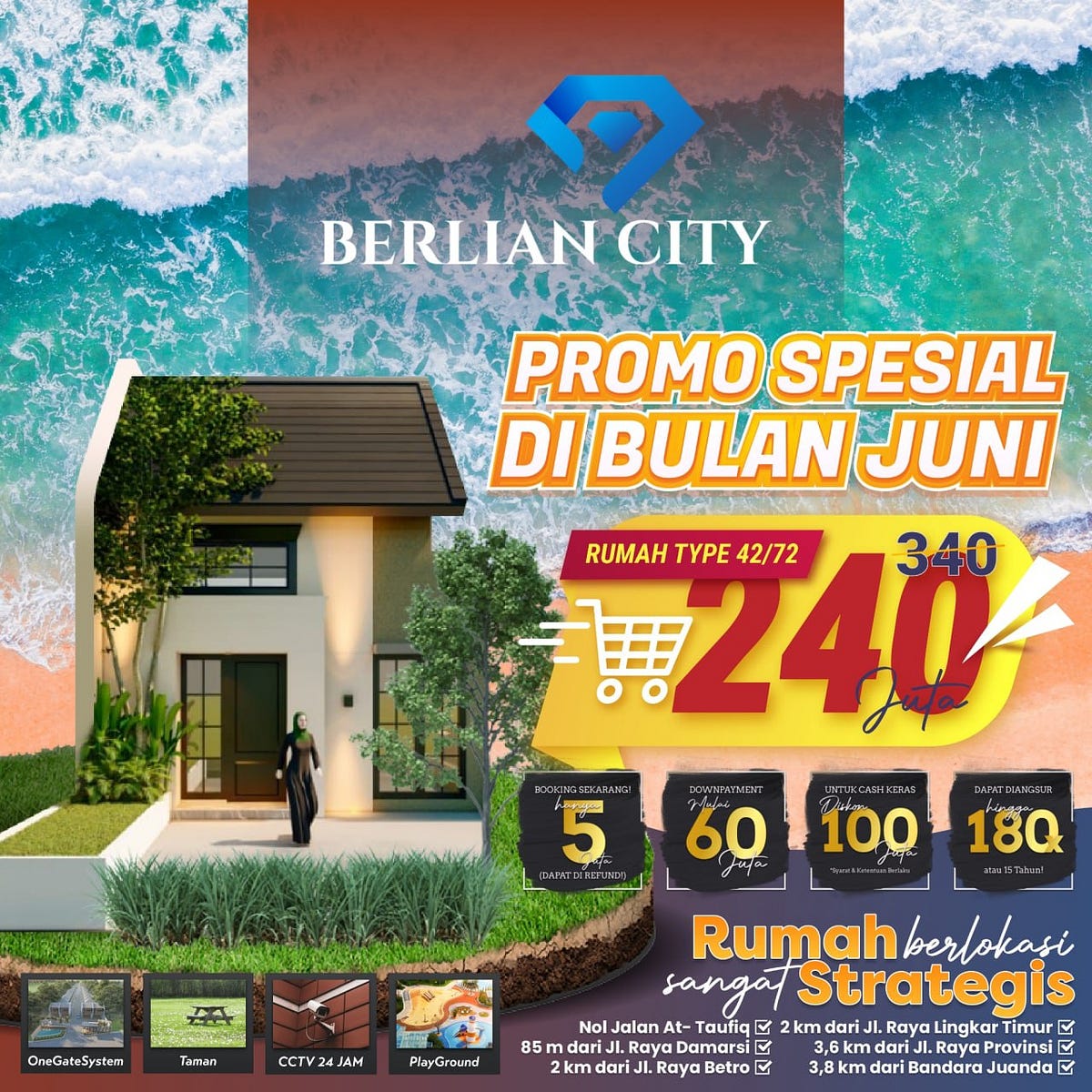 Terbaru , WA 0823–3511–9990, Perumahan Baru Dekat Surabaya Hanya 200 Juta-an, Berlian City | by ...