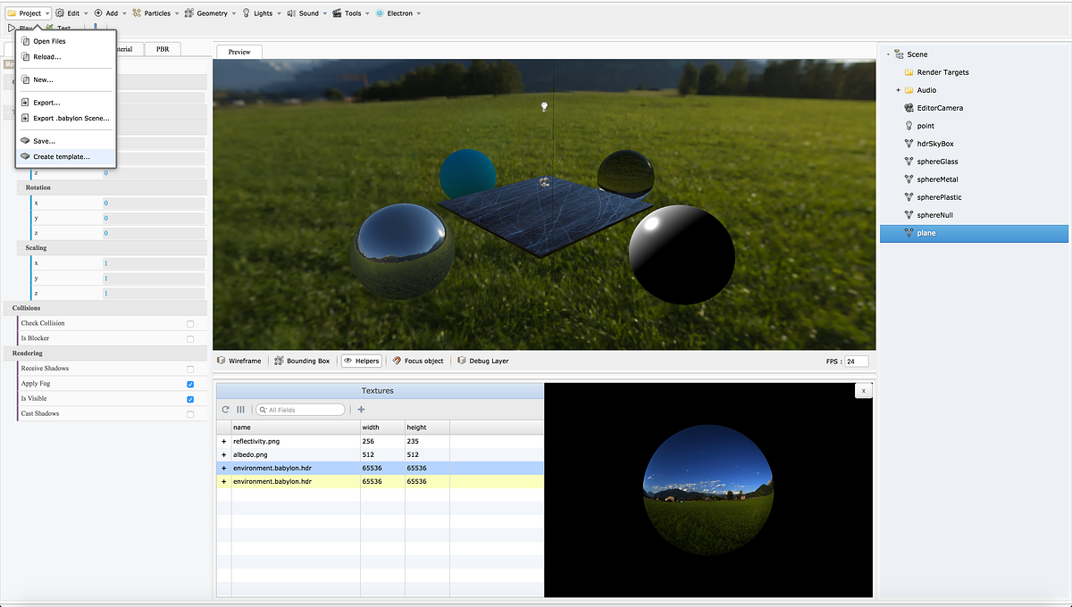 Programming with the Babylon.js Editor | by Julien Moreau-Mathis | Babylon JS (unofficial) | Medium