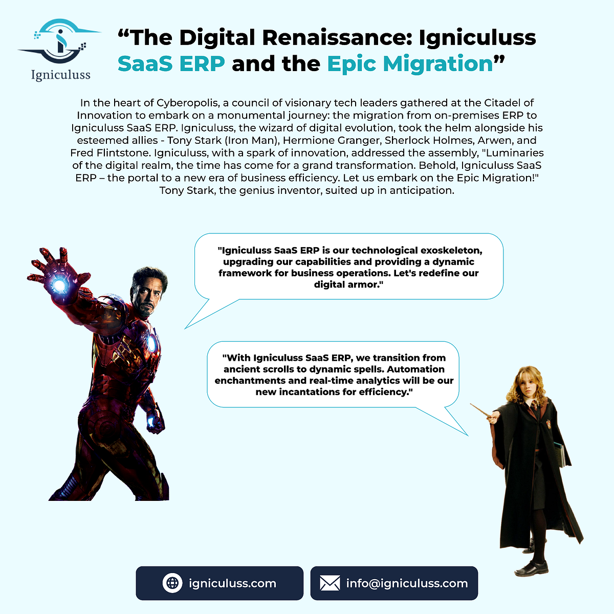 The Digital Renaissance: Igniculuss SaaS ERP and the Epic Migration ...