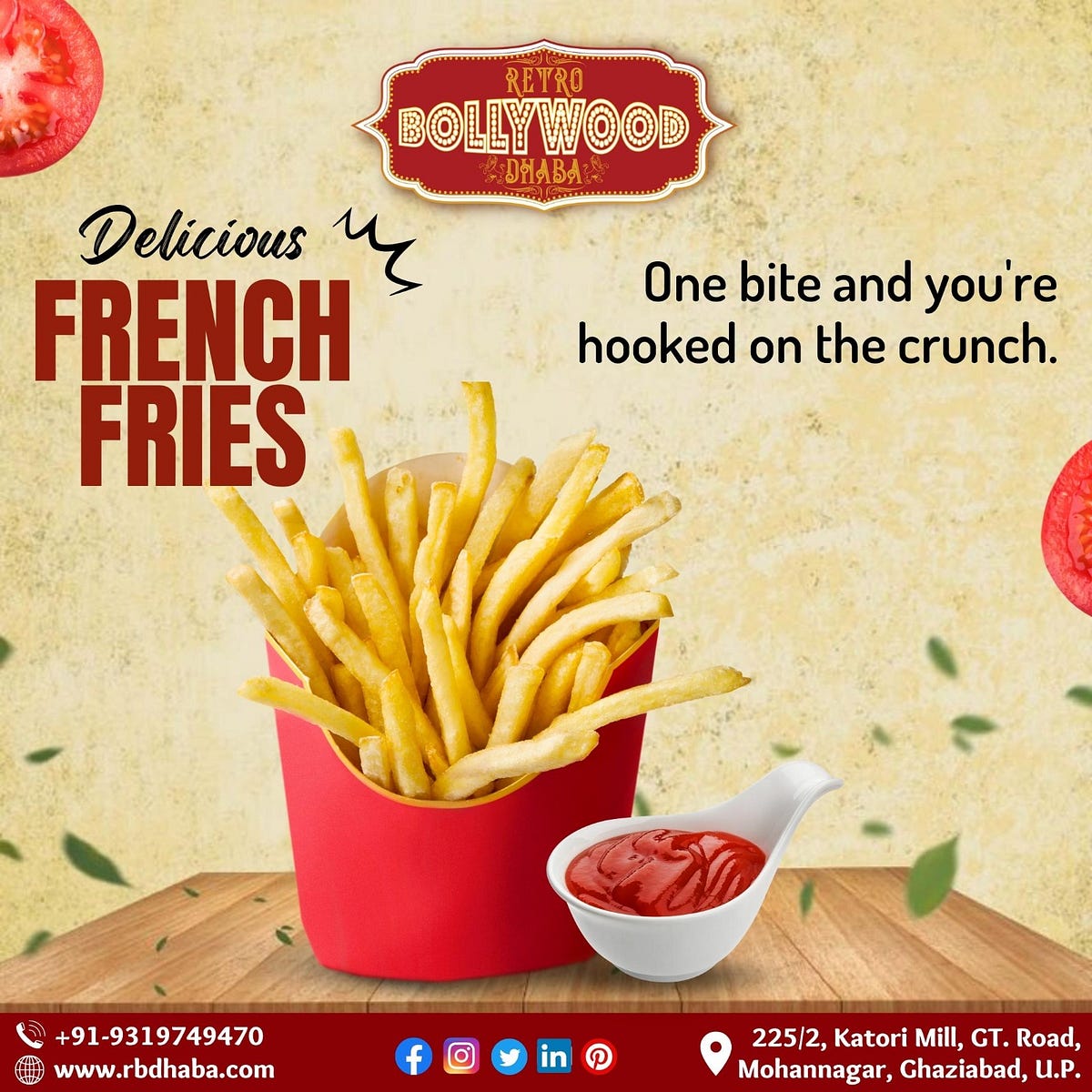 FRENCH FRIES - Retro Bollywood Dhaba - Medium