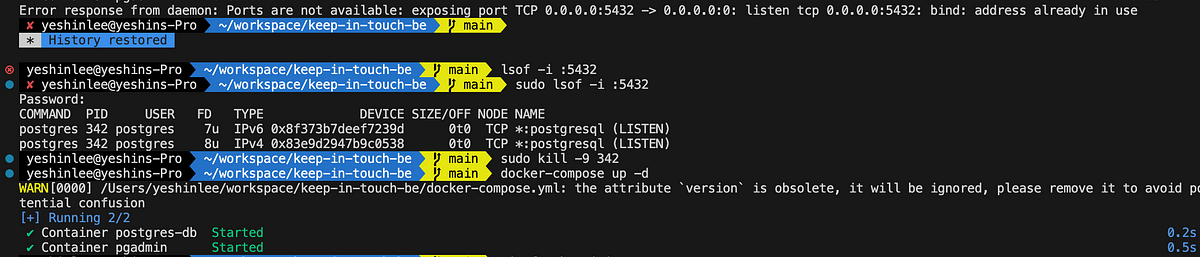 Error Response From Daemon Ports Are Not Available Exposing Port Tcp 0 0 0 0 5432 0 0 0 0 0