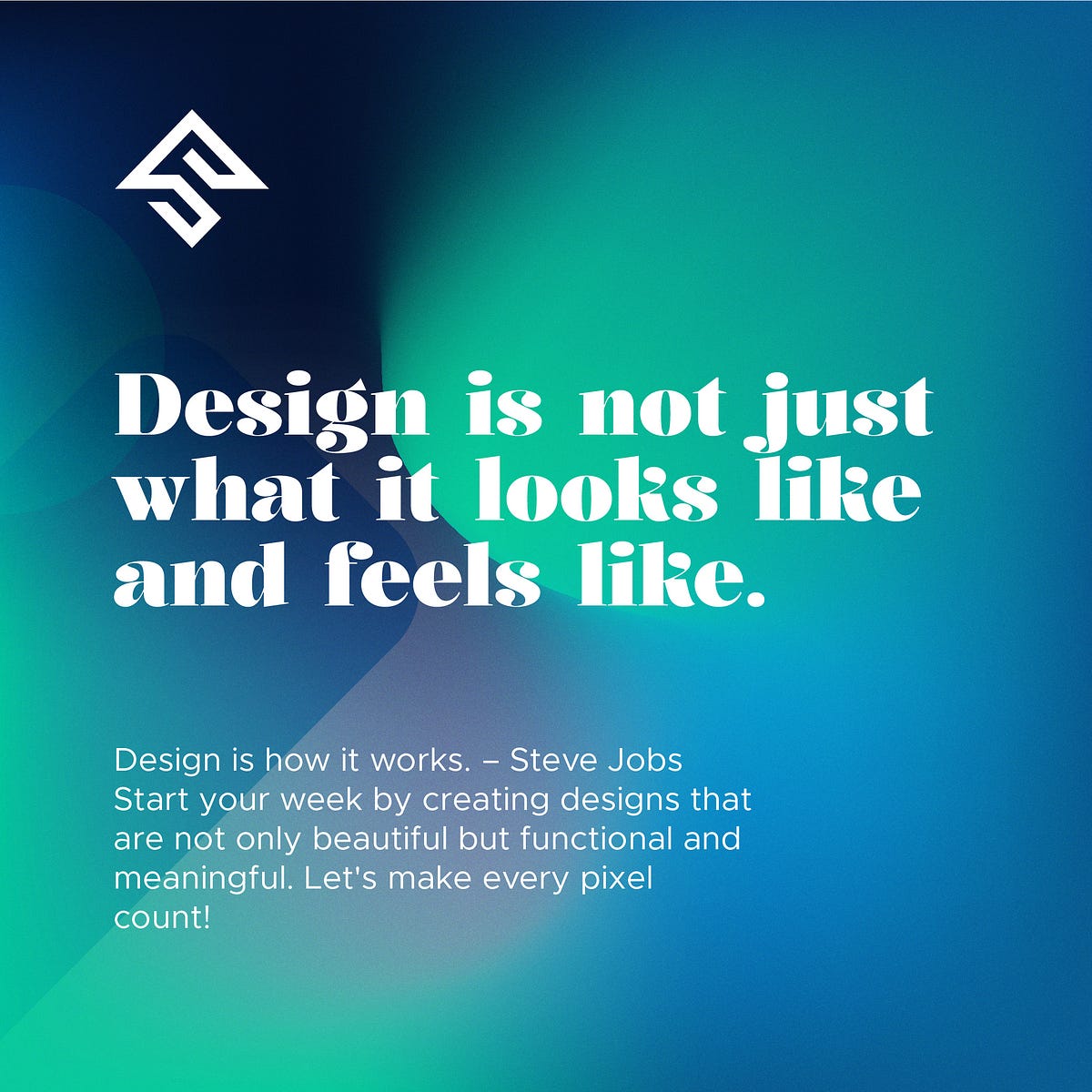 “Design is not just what it looks like and feels like. Design is how it ...