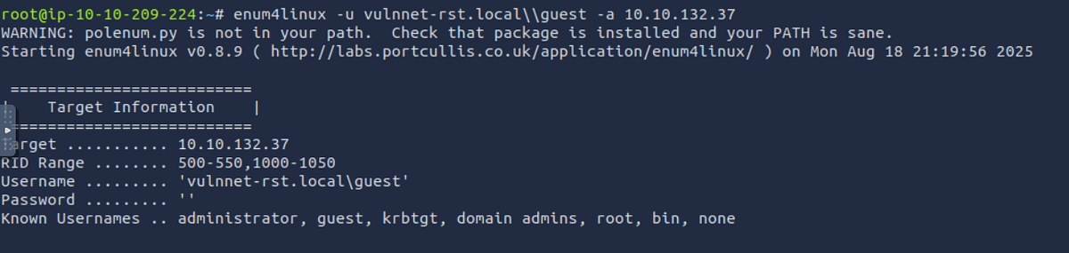 VulnNet: Roasted Walkthrough. i wrote all the steps i got even the… | by Habiba Hosam Eldin ...