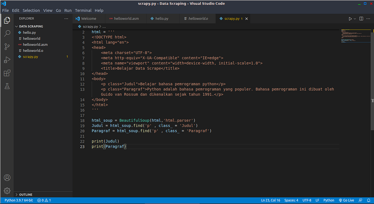 Scraping Web Menggunakan Beautiful Soup dan Request | by Dedi Kurniawan | Medium