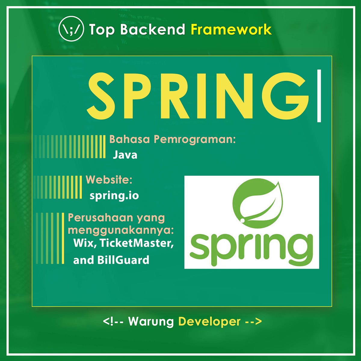 Top Back-end Framework 2019 yang Wajib Diketahui Developer | by ...