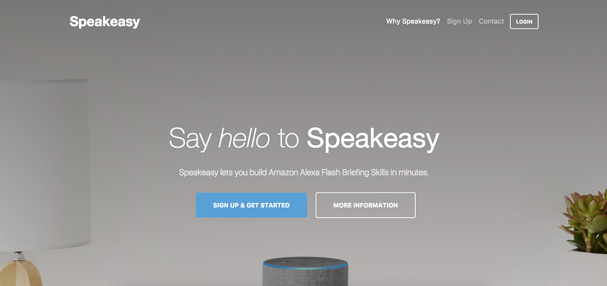 Introducing Speakeasy — Simple Alexa Flash Briefings | by Dan Comand | Medium