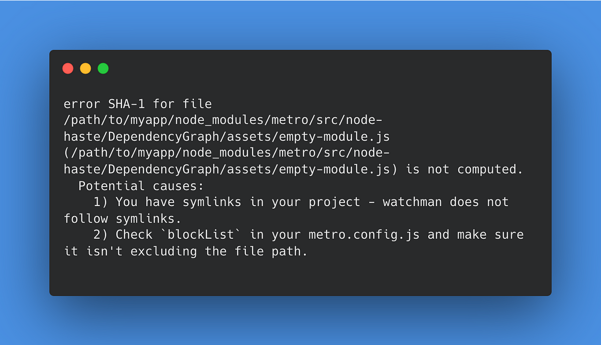 React Native 빌드 시 Sha 1 For File … Is Not Computed 문제 해결하기 By 전수열 Medium