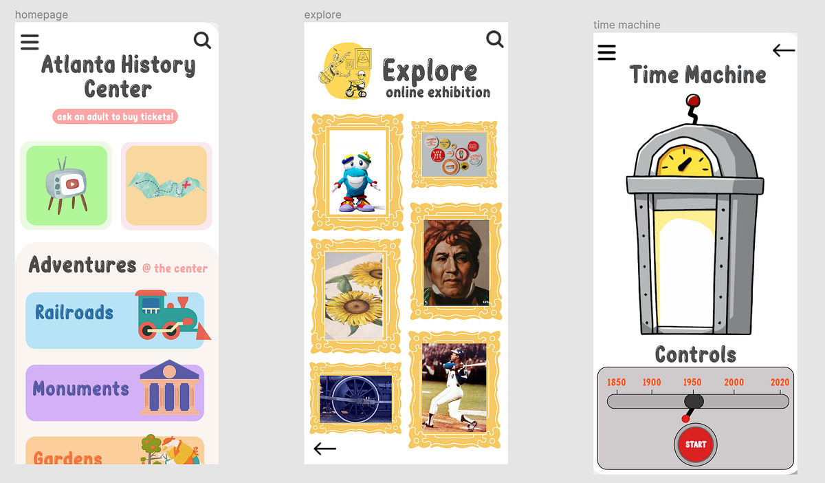 Design for Others — Redesigning the Atlanta History Center Mobile App ...