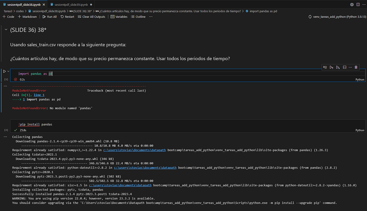 Análisis de datos con Python — Tarea 4 | by samtovias | Medium