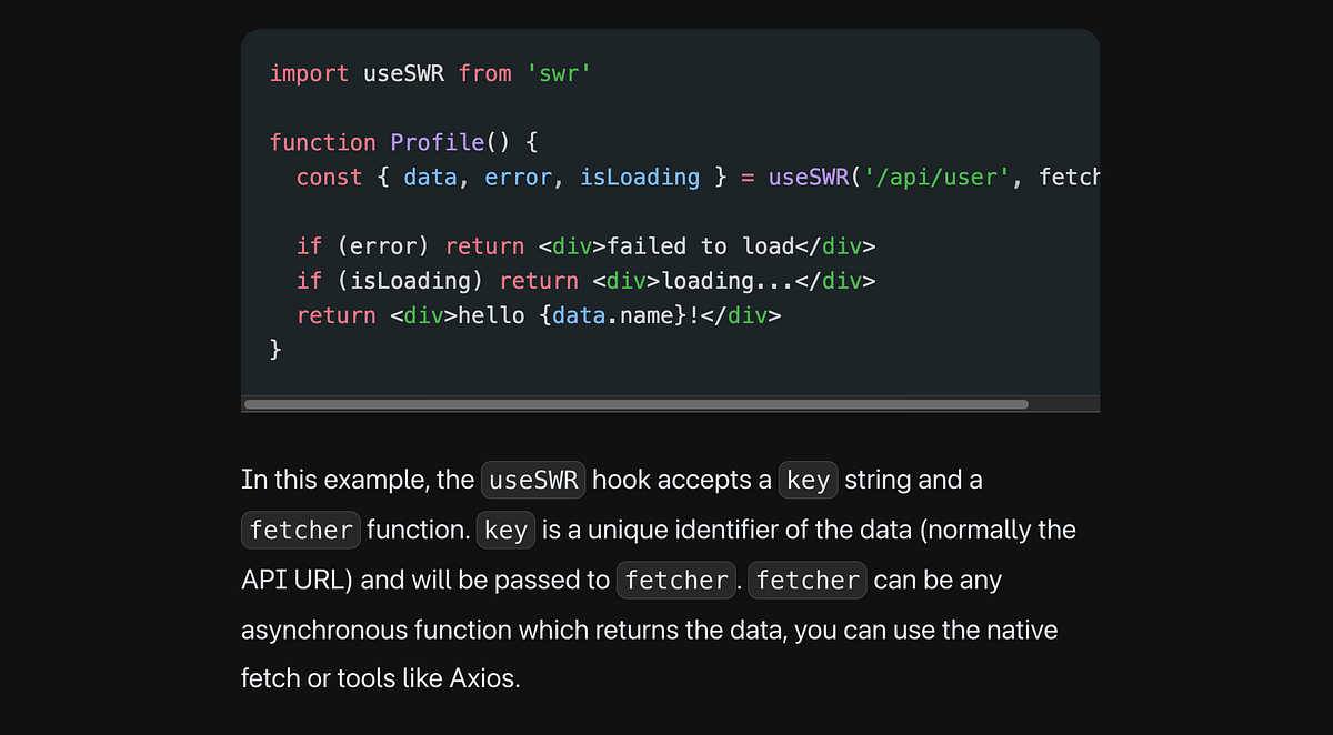Useswr Redux 말고 SWR