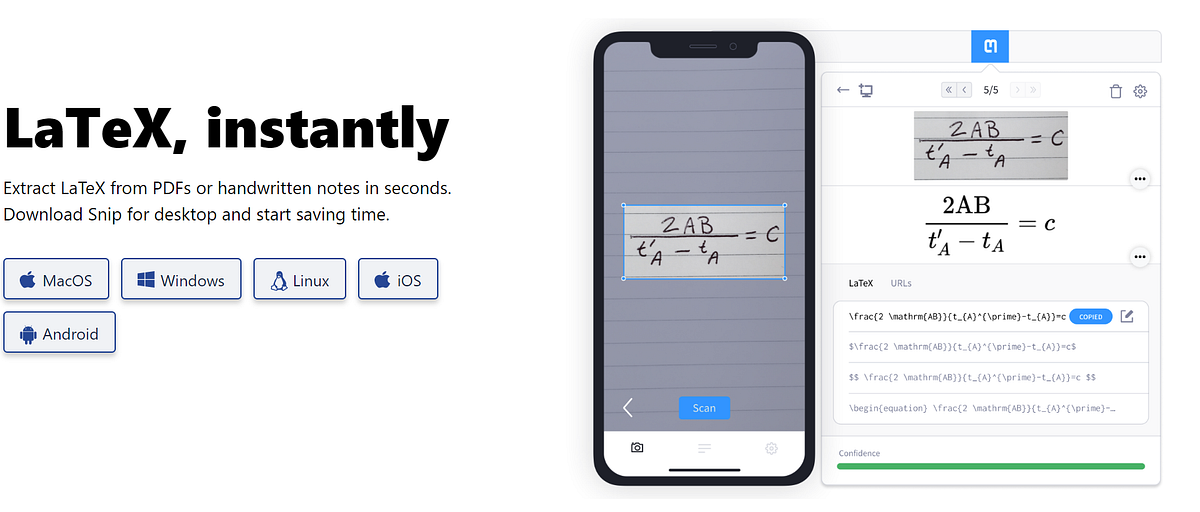 New Snip Smartphone App Converts Math Screenshots Into LaTeX | by ...